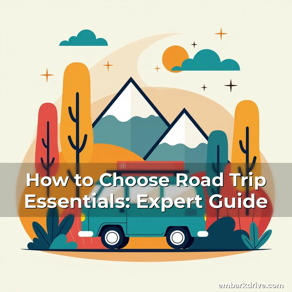 How to Choose Road Trip Essentials: Expert Guide - EmbarkDrive